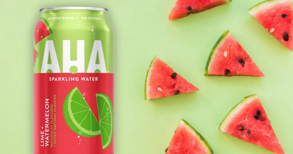Aha Lime + Watermelon Sparkling Water Review | Seltzer Nation