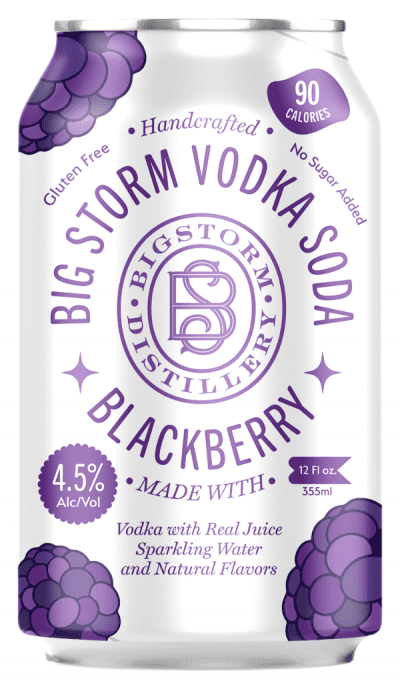 Big Storm Blackberry Vodka Soda Review | Seltzer Nation