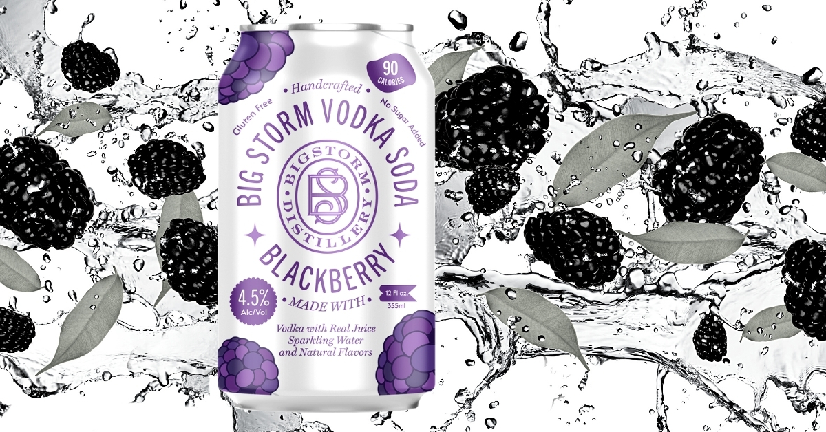Big Storm Blackberry Vodka Soda Review | Seltzer Nation