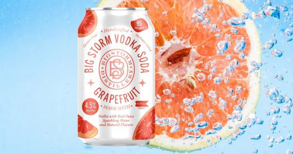 Big Storm Grapefruit Vodka Soda Review | Seltzer Nation
