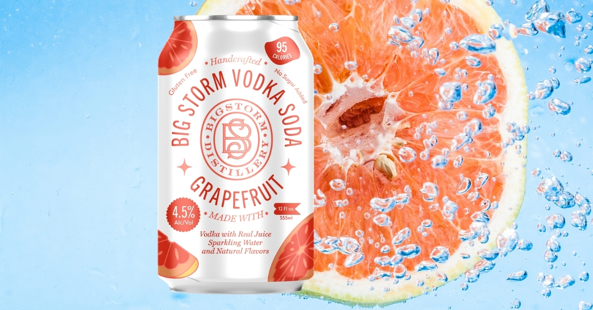 Big Storm Grapefruit Vodka Soda Review | Seltzer Nation
