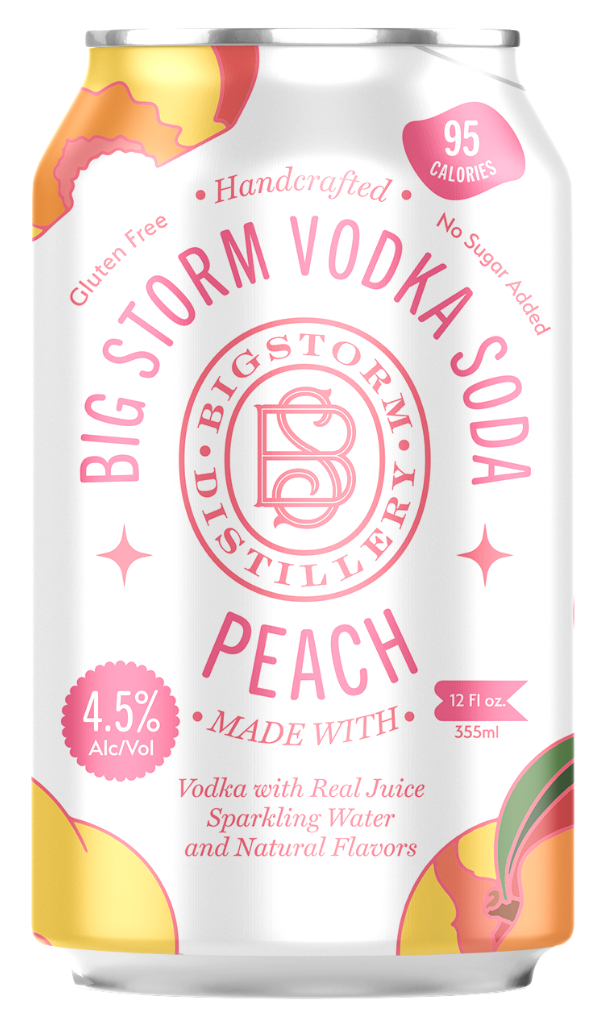 Big Storm Peach Vodka Soda Review | Seltzer Nation