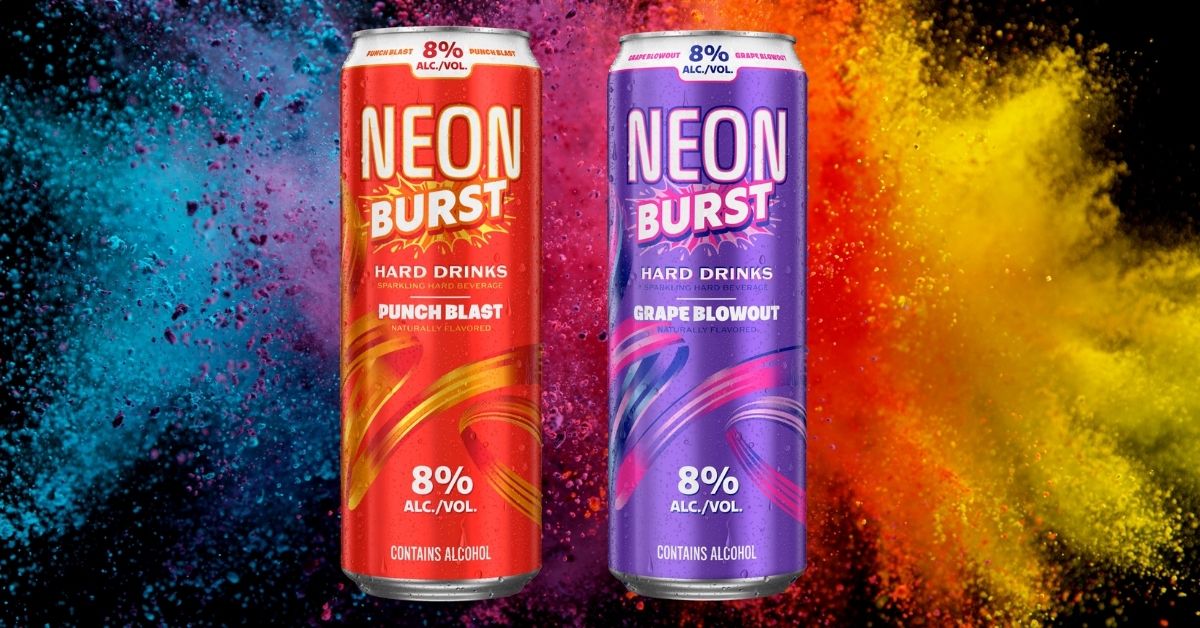 New 8% ABV Neon Burst Hard Drinks - Seltzer Nation