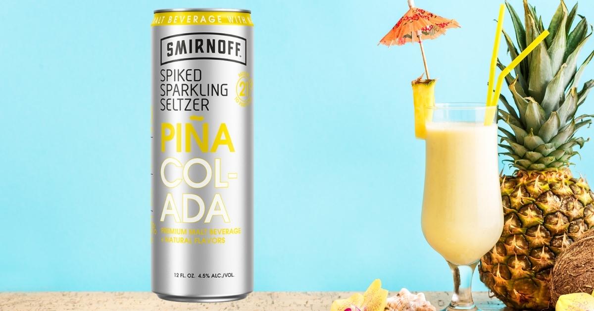 Smirnoff Spiked Sparkling Seltzer Review: Piña Colada - Seltzer Nation