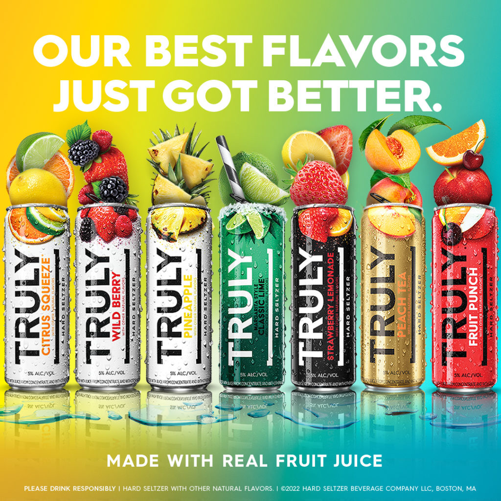 Truly Hard Seltzer with Real Fruit Juice