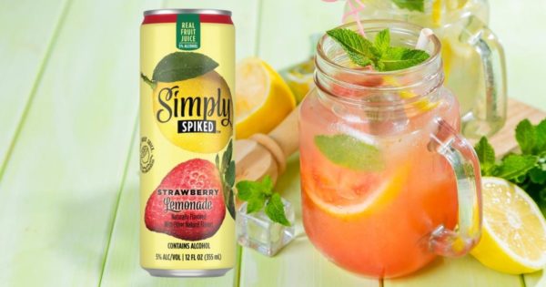 Simply Spiked Lemonade Strawberry Lemonade