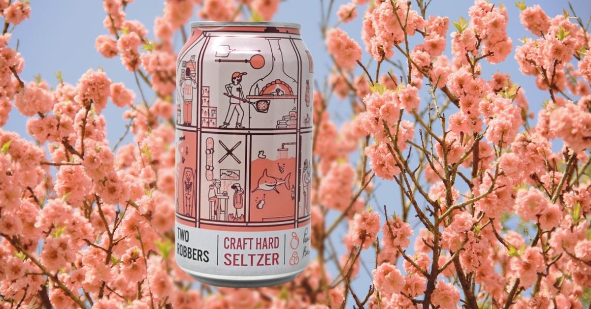 Two Robbers Peach Berry Hard Seltzer