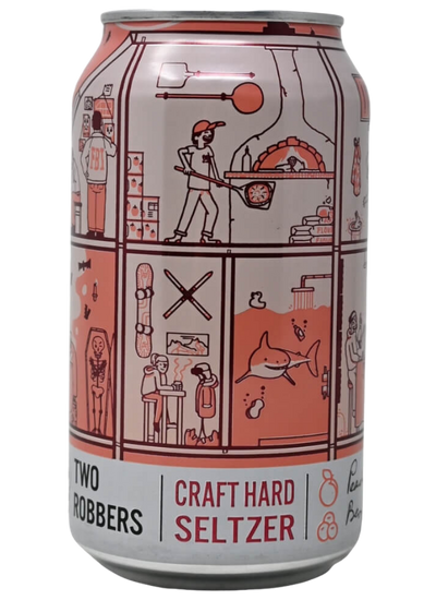 Two Robbers Peach Berry Hard Seltzer