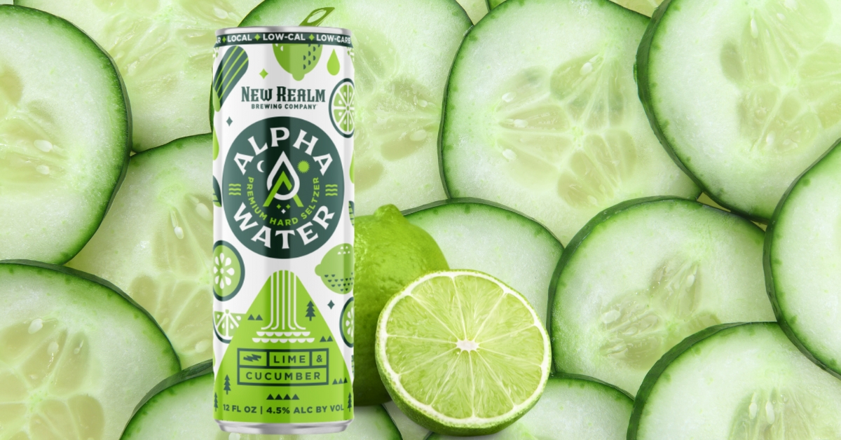 Alpha Water Premium Hard Seltzer Lime Cucumber