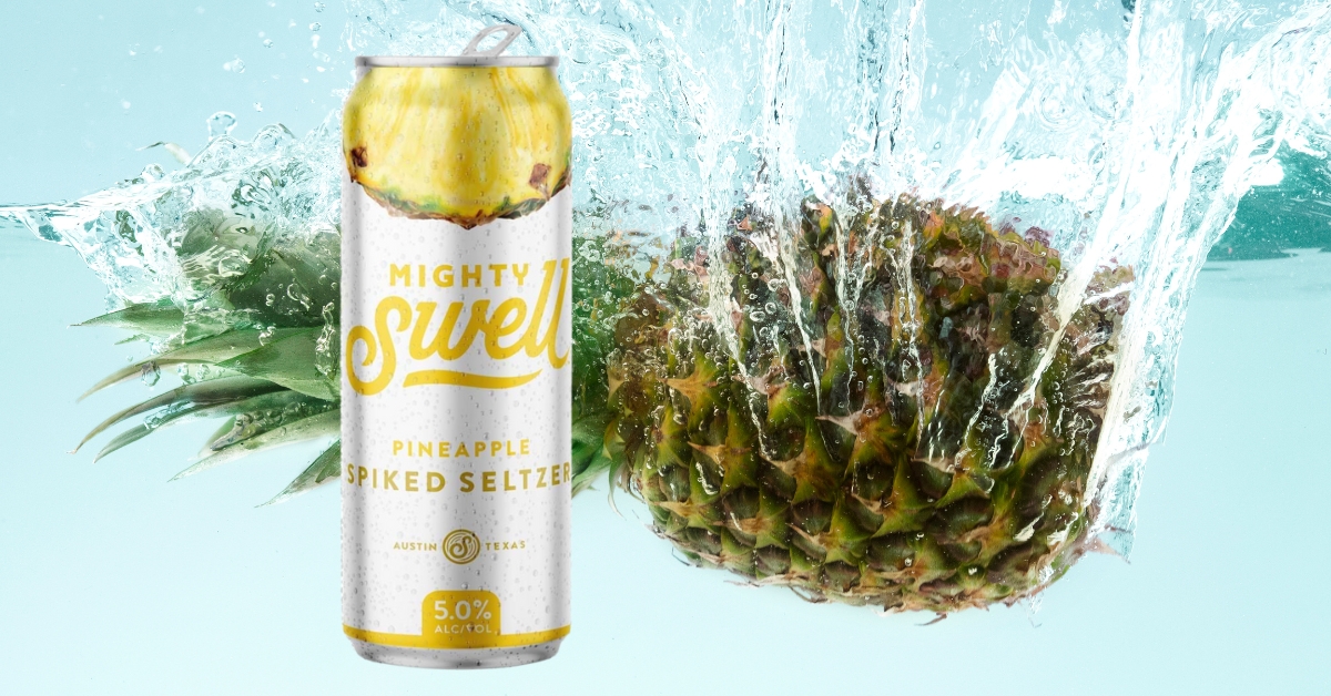 Mighty Swell Pineapple Hard Seltzer