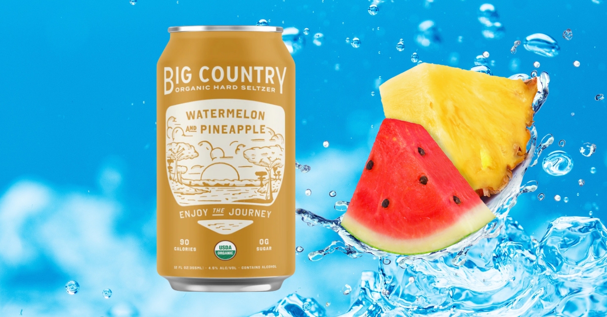 Big Country Watermelon and Pineapple Organic Hard Seltzer
