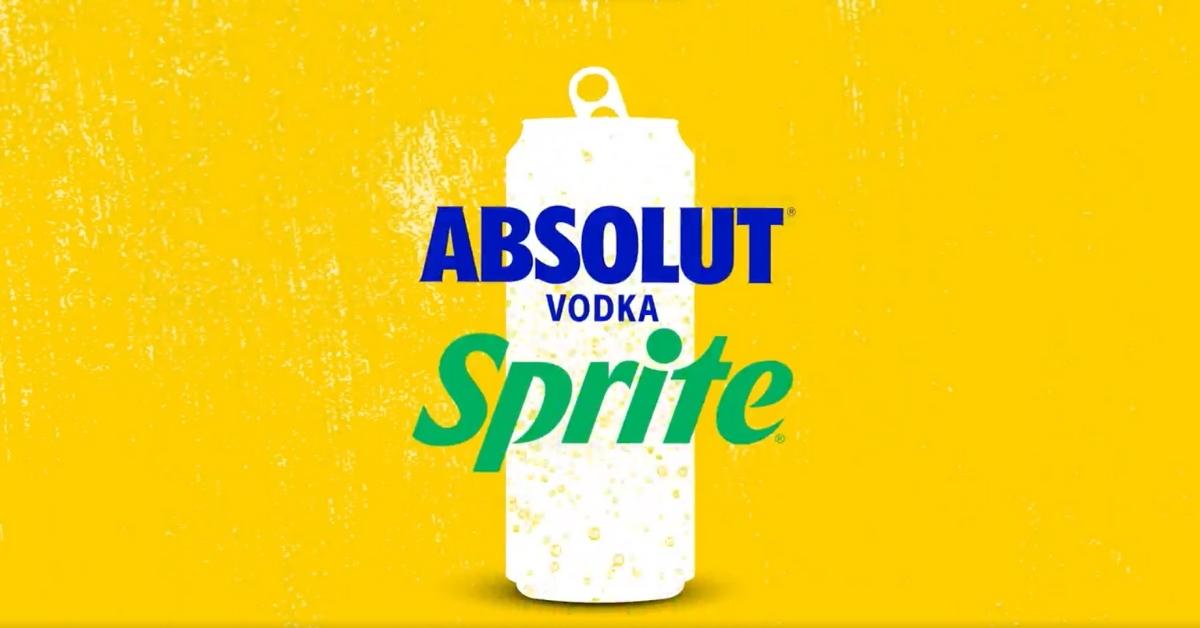 Sprite & Absolute Vodka Canned Cocktail