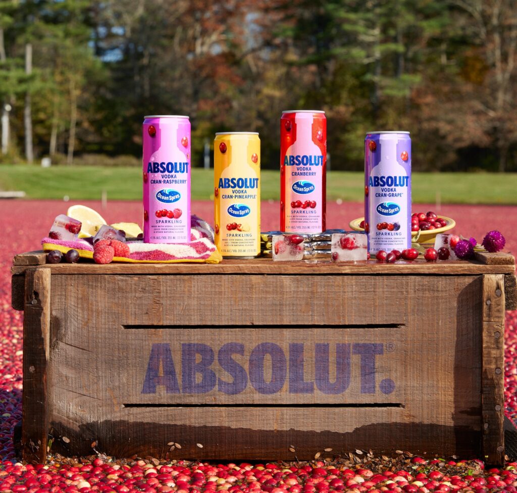Absolut and Ocean Spray Launch a New Line of Canned Cocktails