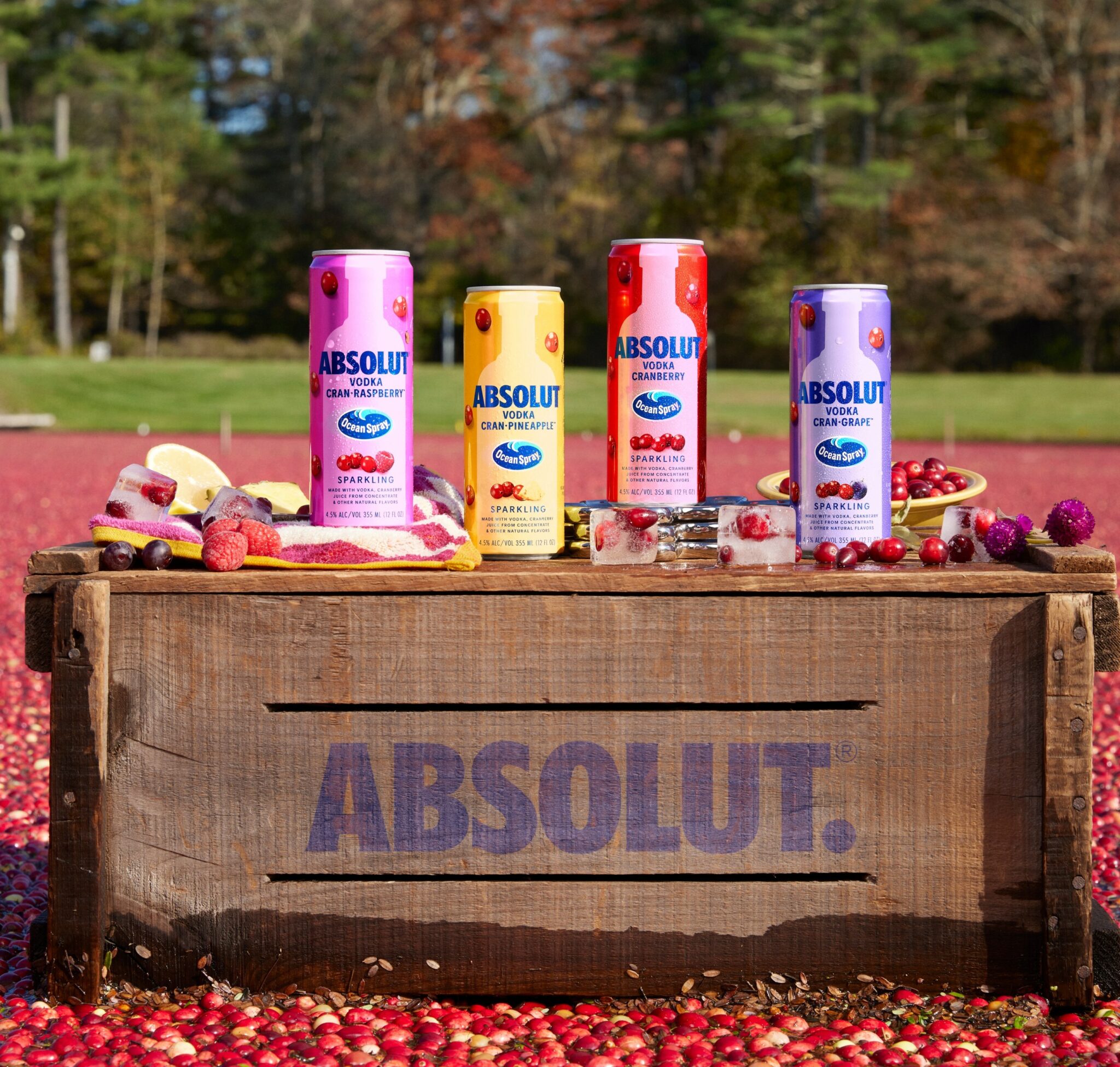 Absolut and Ocean Spray Launch a New Line of Canned Cocktails