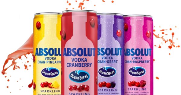 Absolut and Ocean Spray Launch a New Line of Canned Cocktails
